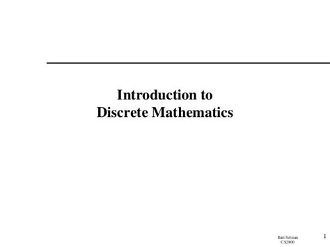 Introduction And Applications Of Discrete Mathematics