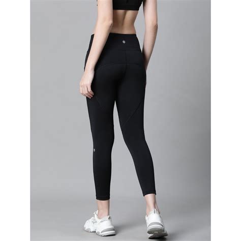 Buy Athlisis Women Black Solid E Dry Training Tights Online
