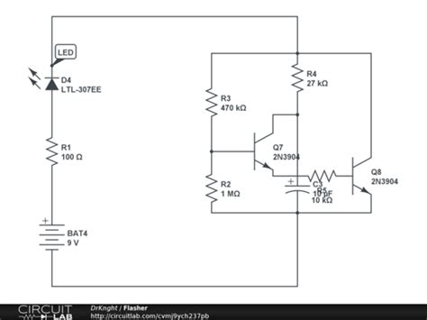 Flasher CircuitLab