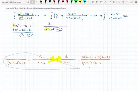 solved integrate 3x 2 4x 1 dx x 2 x 2 by partial fractions using