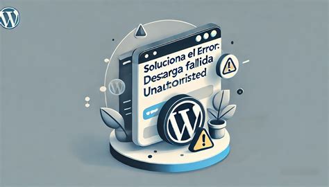 Descarga Fallida Unauthorized En Wordpress Solucionado Wpasist