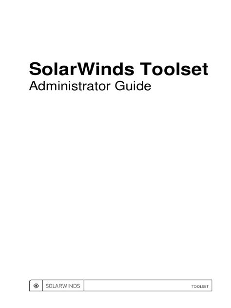 Solarwinds Toolset Administrator Guide Pdf Domain Name System Ip Address