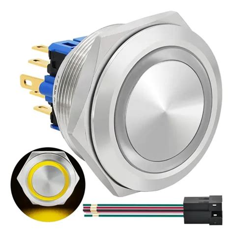 30 Mm Push Push Botón Interruptor Big Boot Ip67 Con 24 V Led Cuotas Sin Interés