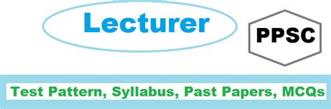 Instructor Lecturer Syllabus MCQs Past Papers Pdf