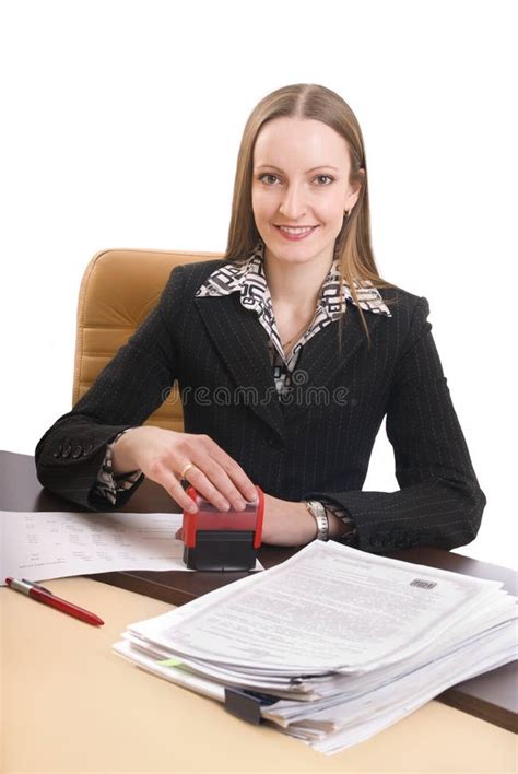 Stamp On Document On The Desk Stock Image Image Of Candle Tradition