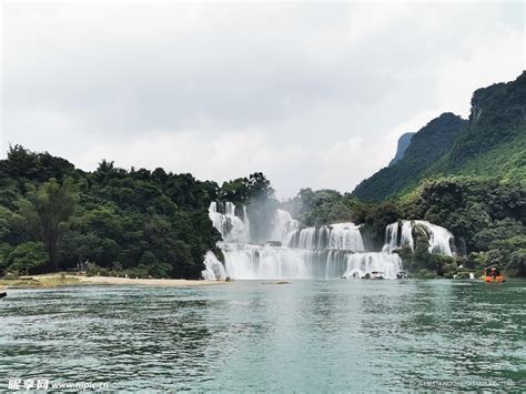 德天瀑布摄影图 风景名胜 自然景观 摄影图库 昵图网