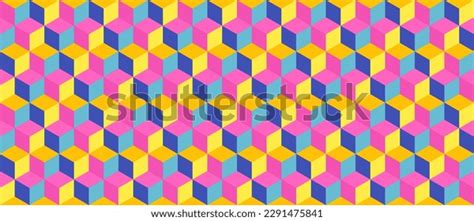 Cube Seamless Texture D Isometric Background Stock Vector Royalty Free Shutterstock