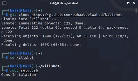 Killshot Outil De Collecte Dinformations Dans Kali Linux Stacklima