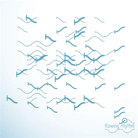 Premium Vector Abstract Wavy Lines Rhythm Pattern Vector Technical Background Artistic