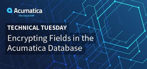 Encrypting Fields In The Acumatica Database