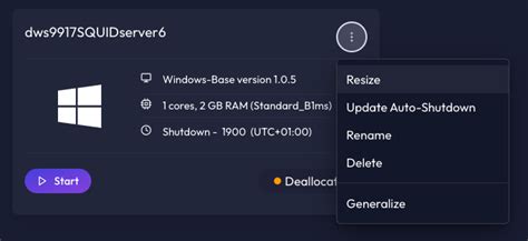 Resize Virtual Machines