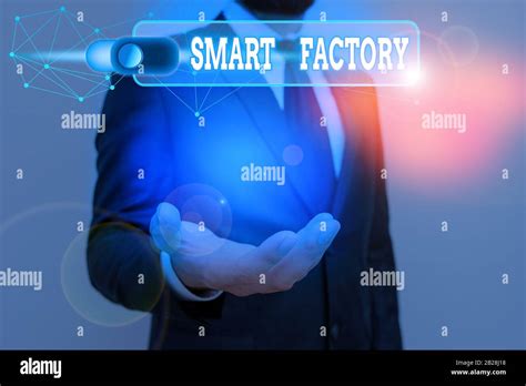 Handwriting Text Smart Factory Conceptual Photo A Highly Digitized And Connected Production