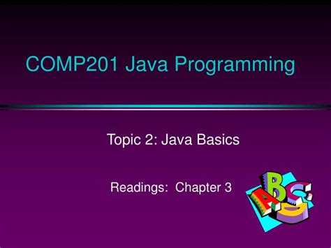 Ppt Comp201 Java Programming Powerpoint Presentation Free Download