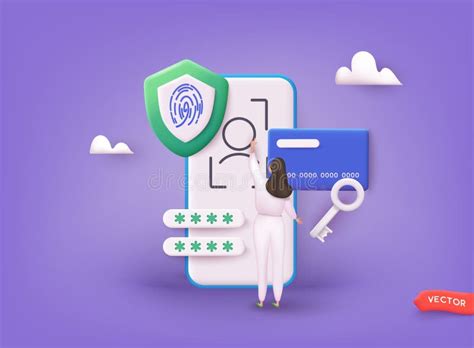 Security System In Smartphone Mobile Phone With Passcode Screen And