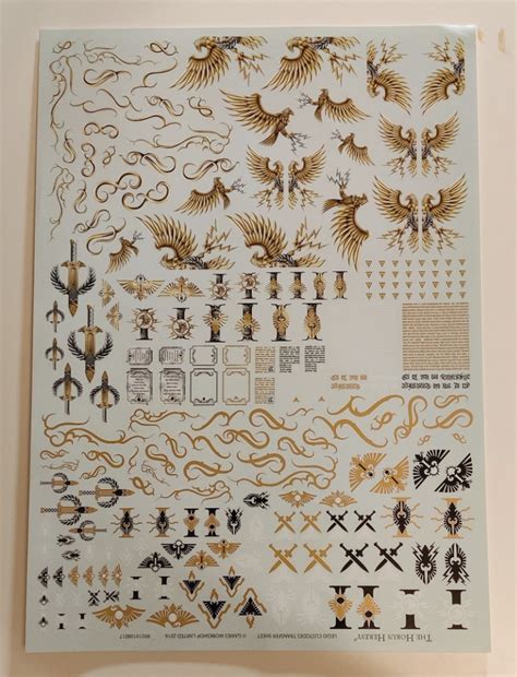Adeptus Custodes Transfer Sheet Białystok Kup Teraz Na Allegro Lokalnie