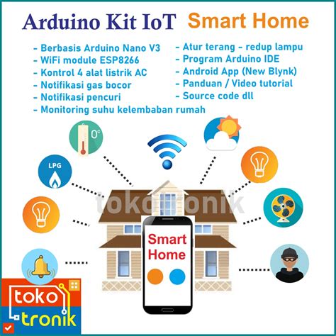 jual arduino kit iot smart home shopee indonesia