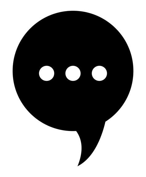 Speech Bubble Silhouette 4221680 Vector Art At Vecteezy