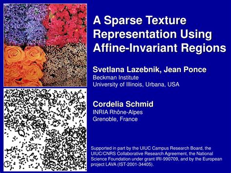 Ppt A Sparse Texture Representation Using Affine Invariant Regions