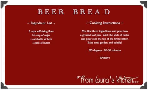 Beer Bread Beer Bread Cooking With Beer Bread Ingredients