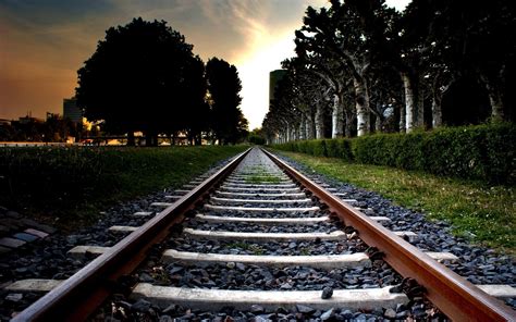 Train Tracks Wallpapers 4k Hd Backgrounds On Wallpaperbat