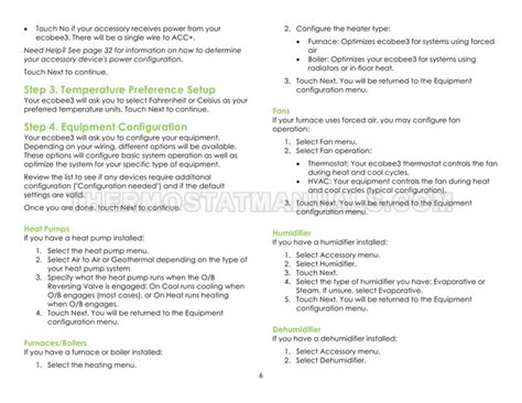 Ecobee Ecobee Thermostat User Guide