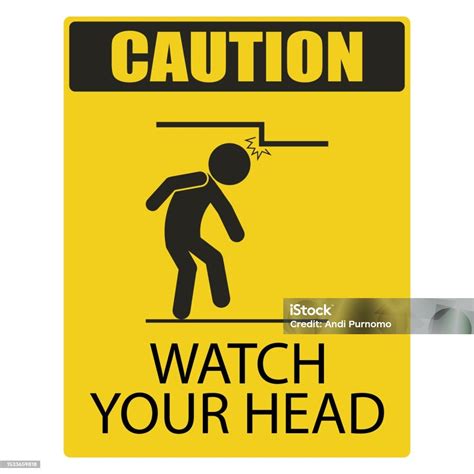 Ilustración De Señal De Seguridad Imprimible Negro Amarillo Cuidado Con
