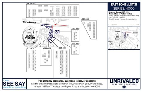 Nlc Reserved Parking Maps Penn State Official Athletics Website