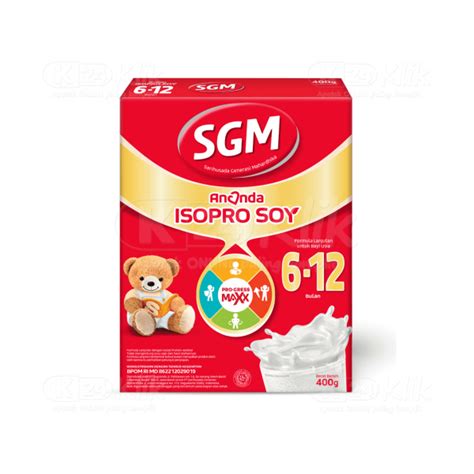 Jual Sgm Ananda Isopro Soy 6 12bln 400g Box Per Pcs Shopee Indonesia