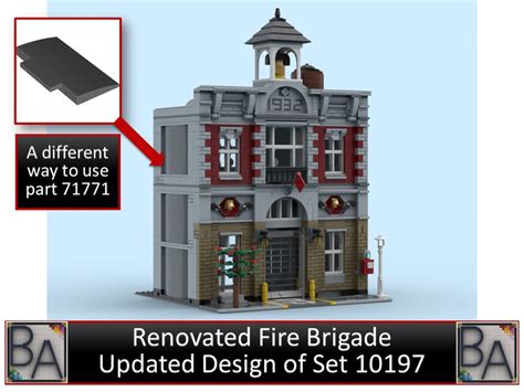 Lego Moc Renovated Fire Brigade By Brick Artisan Rebrickable Build