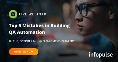 Infopulse On Linkedin Qa Automation Qaautomation Webinar Softwaredevelopment