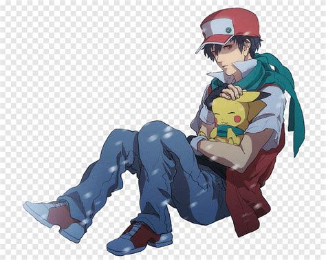 포켓몬 레드와 블루 애쉬 케찹 피카츄 포켓몬 골드와 실버 포켓몬 레드 X 가상의 인물 팬 픽션 Png Pngegg