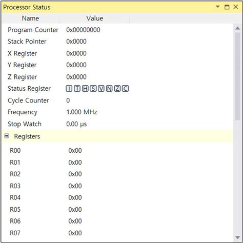 Avratmega Mega Board 배우기 Asm Debuger Instruction Processor