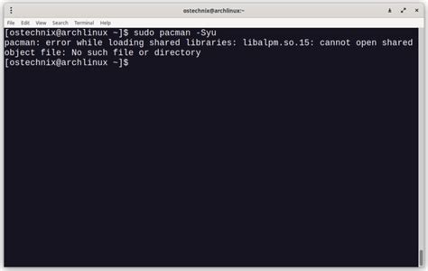 How To Fix Broken Pacman In Arch Linux Ostechnix
