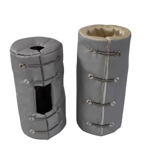 Removable Valve Insulation Jackets Silicone Coated Pump Insulation