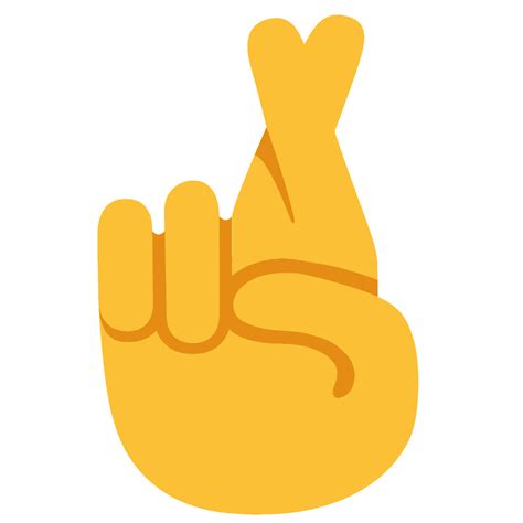 Hope Fingers Crossed Emoji