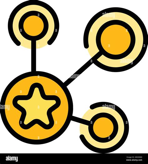 Product Scheme Icon Outline Vector Project Process Business Diagram