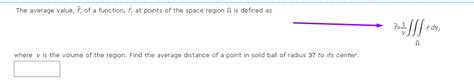 solved the average value fˉ of a function f at points of