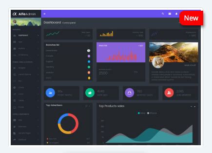 Alfa Responsive Bootstrap Admin Templates Dashboard UI And WebApp Template