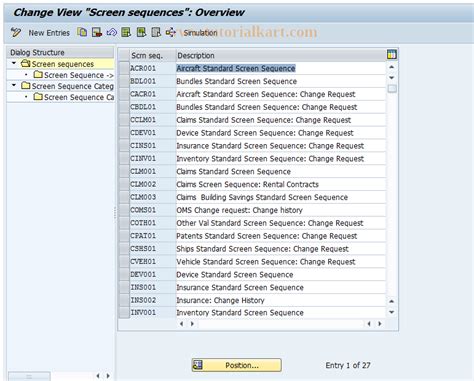 CMS CUS OMS BDT 006 SAP Tcode CMS Control Screen Seq
