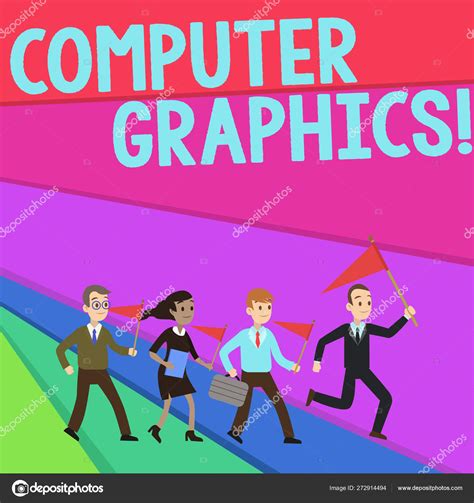 Text Sign Showing Computer Graphics Conceptual Photo Visual Representations Of Data Displayed