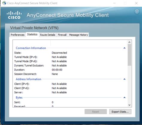 Cisco AnyConnect Client IPv4 Not Available Cisco Community