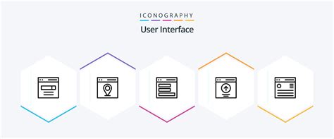 User Interface 25 Line Icon Pack Including Message Communication User Interface 18698133