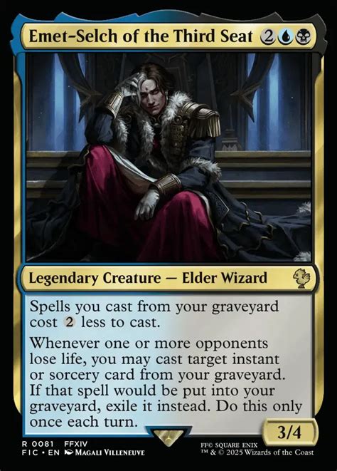 Emet Selch Of The Third Seat Mtg Magic The Gathering—final Fantasy