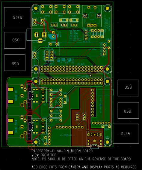 Rpi Dual Minidexed Pcb Simple Diy Electronic Music Projects