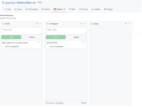 GitHub gasperpb Sistema Banc rio sistema bancário de classes