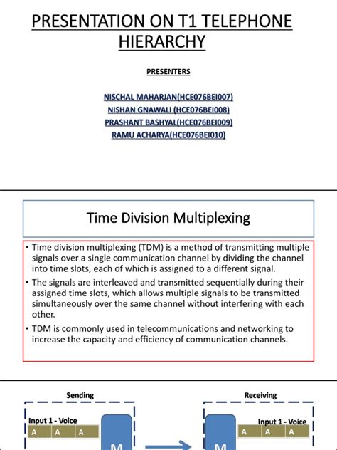 presentation on t1 telephone hierarchy presenters pdf