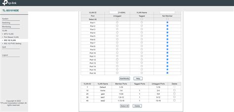 Help With VLAN Configuration On TP Link ER605 Router And TL SG1016DE Switch Business Community