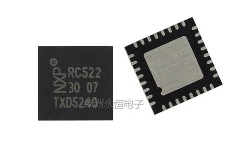 MFRC522 RFID Reader IC 13 56MHz ISO 14443 MIFARE IC SPI UART 2 5 V 3 3 V 32 VFQFN Exposed