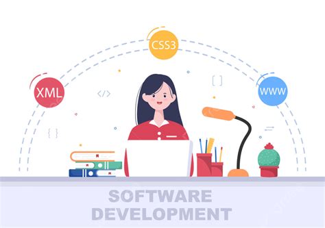 Computer Programming Software Vector Hd Images Software Development And Programming Code On
