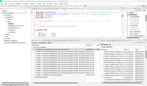solved fatal error stm32u5xx h no such file or director